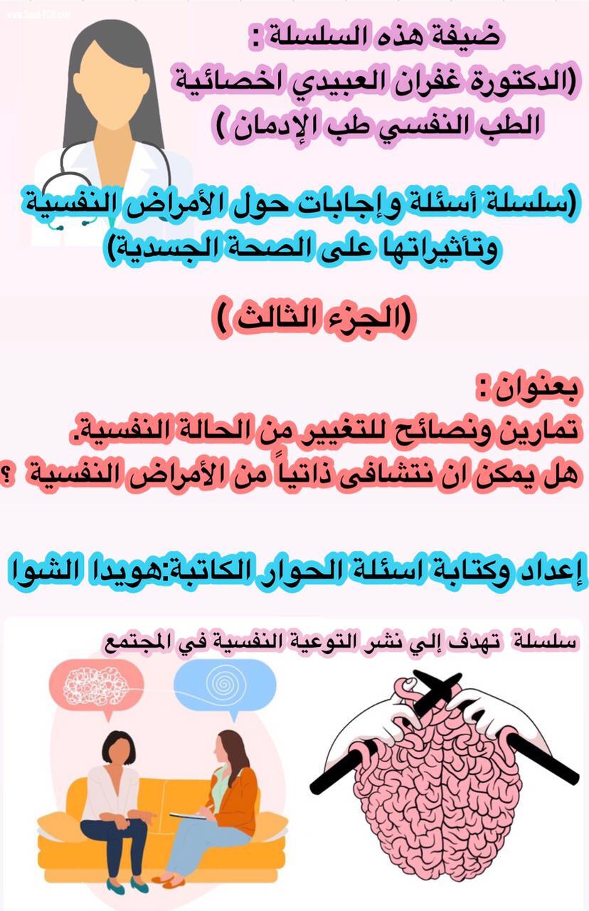 (سلسلة أسئلة وإجابات حول الأمراض النفسية وتأثيراتها على الصحة الجسدية ...